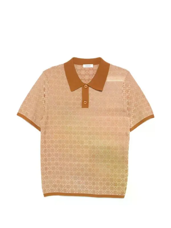 Sandro Square Cross Polo Shirt - Neutrals