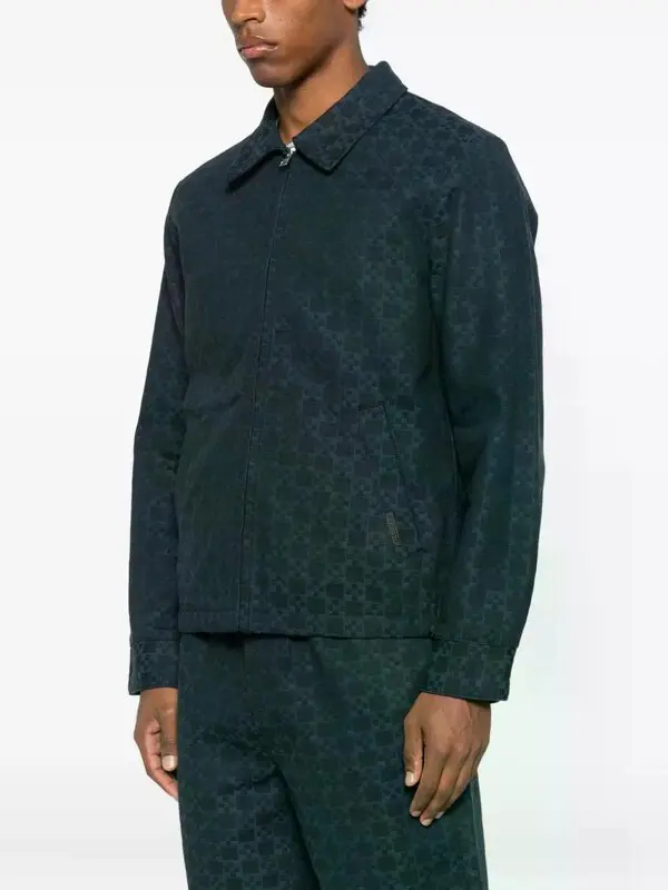 Sandro Square Pattern Zip Jacket
