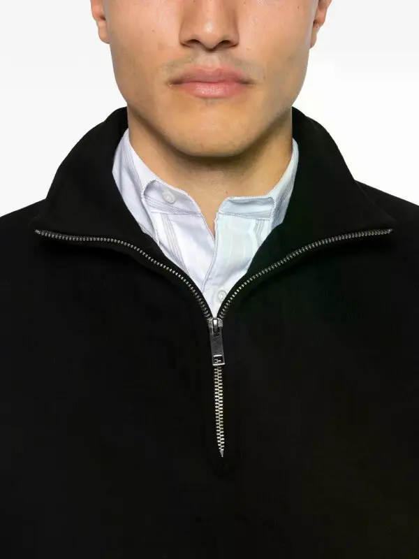 Sandro Cotton Zip-up Sweatshirt