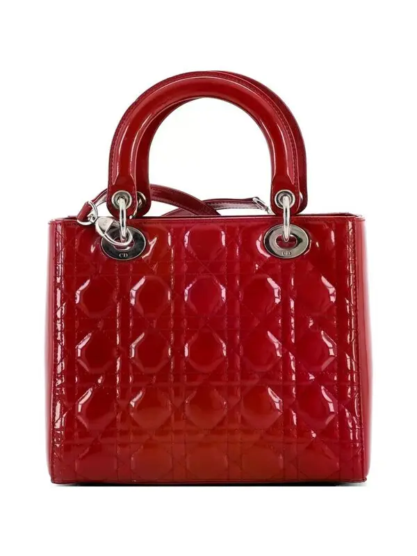 Dior Lady Medium Satchel - Red
