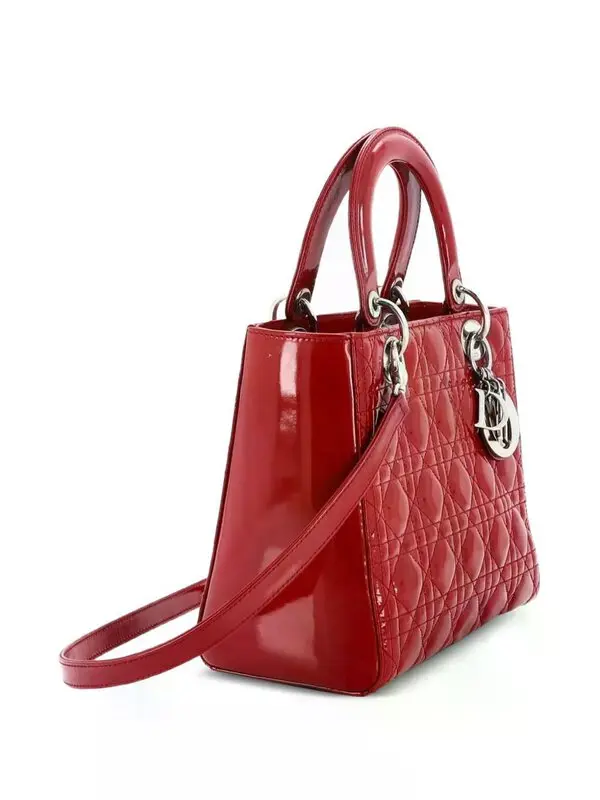 Dior Lady Medium Satchel - Red