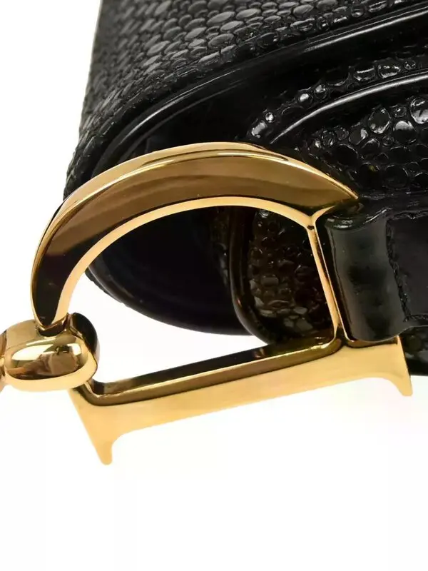 Dior 2001 Stingray Saddle Handbag - Black