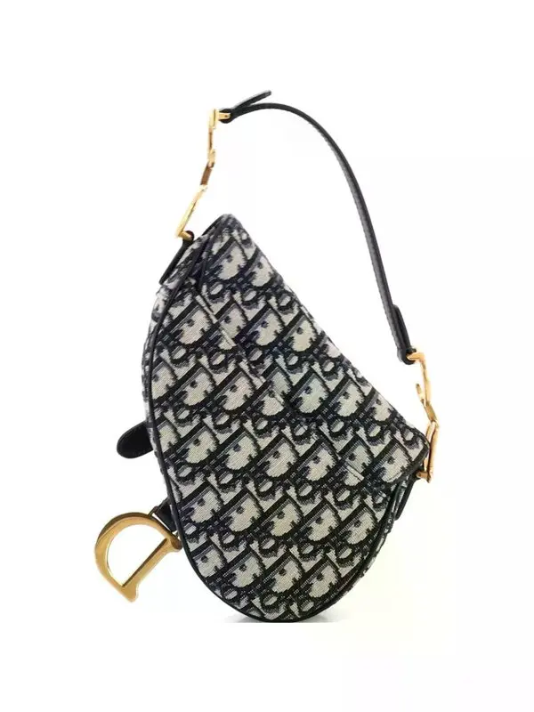 Dior Saddle Handbag Oblique Canvas Mini Shoulder Bag - Blue