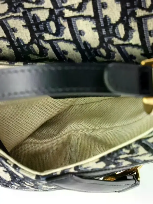 Dior Saddle Handbag Oblique Canvas Mini Shoulder Bag - Blue