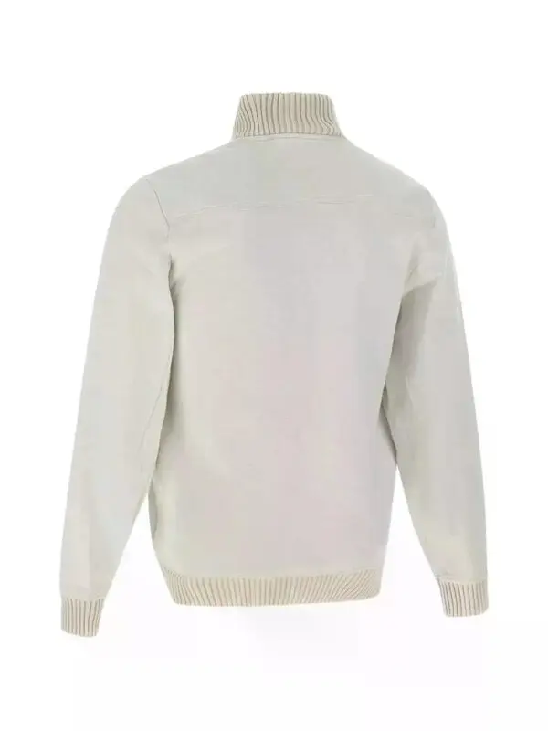 FAY Ribbed Trim Jacket With Flap Pockets