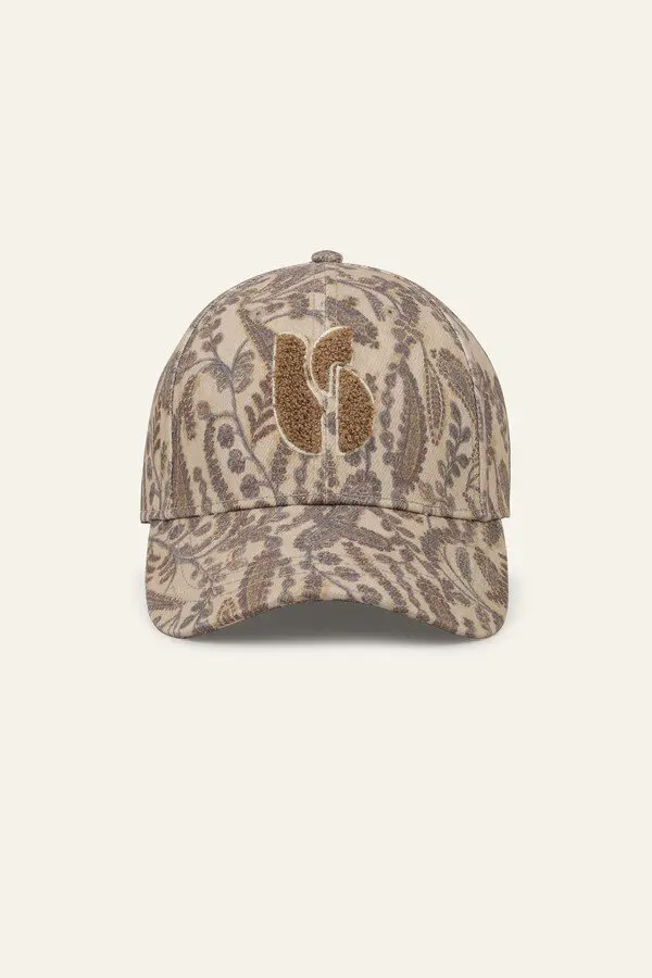 Ba&sh Hari Patterned Cotton Baseball Cap