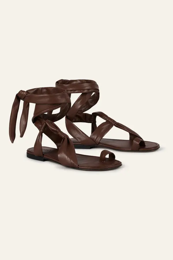 Ba&sh Covilla Knotted Flat Sandals