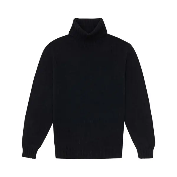 Palm Angels Curved Logo Turtleneck Sweater