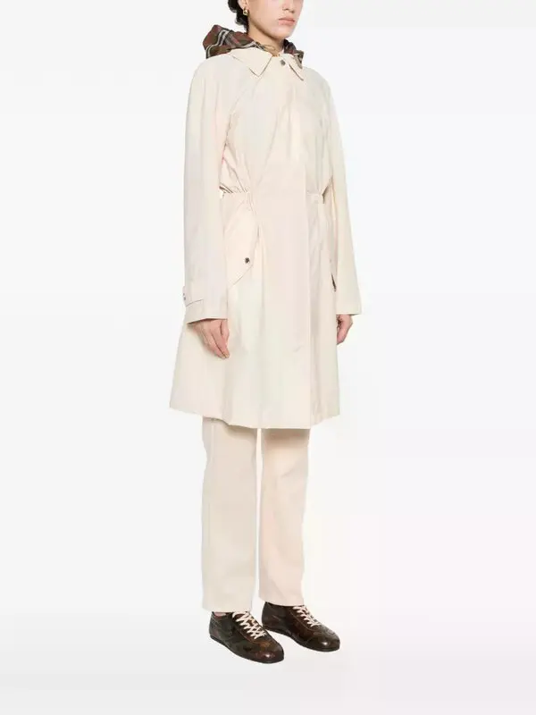 Burberry Newbury Check Hooded Parka Coat