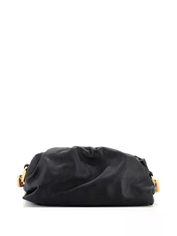 Bottega Veneta The Chain Pouch Leather Shoulder Bag - Black