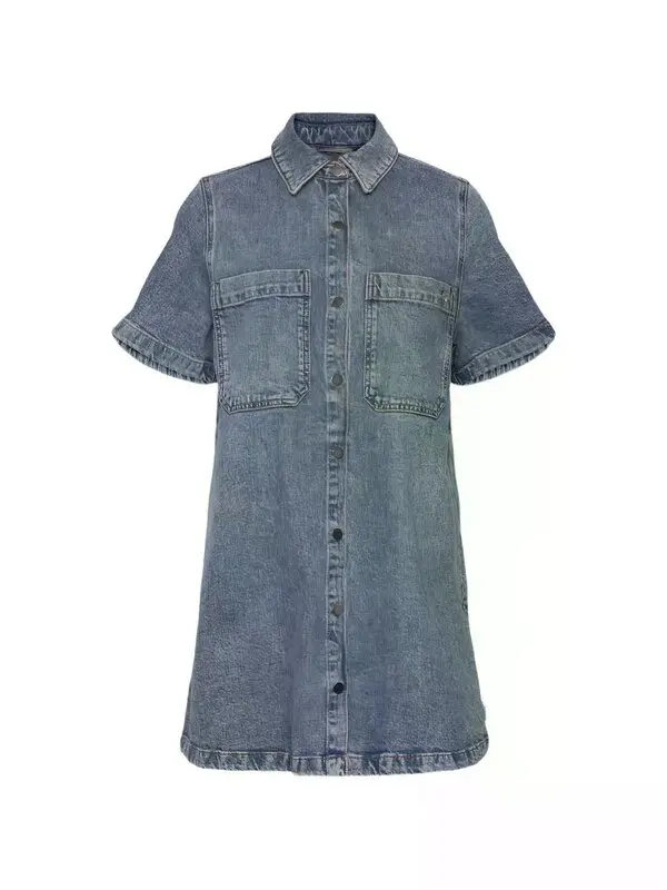 Hugo Buttoned Denim Mini Dress