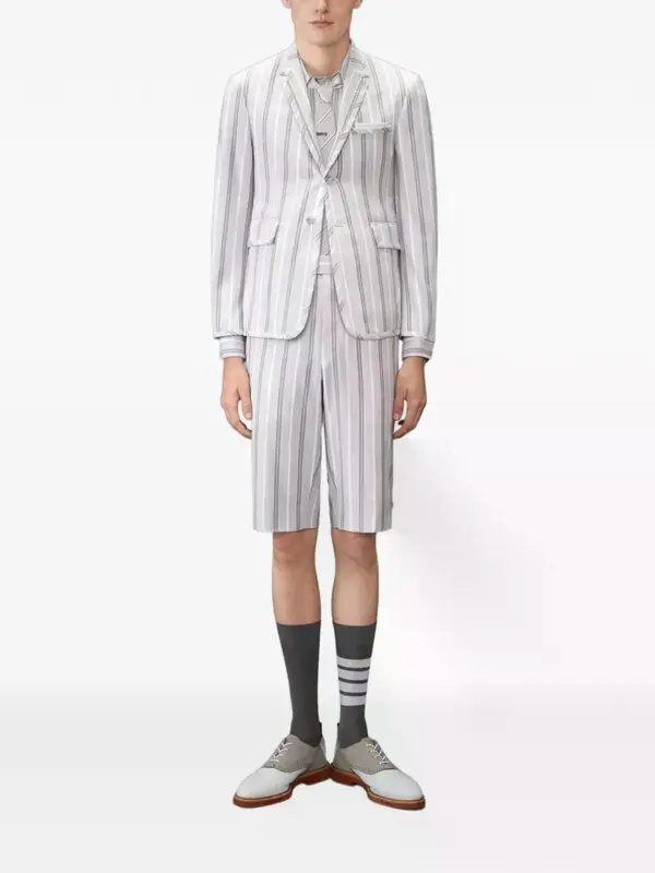 Thom Browne Striped Shorts - Grey