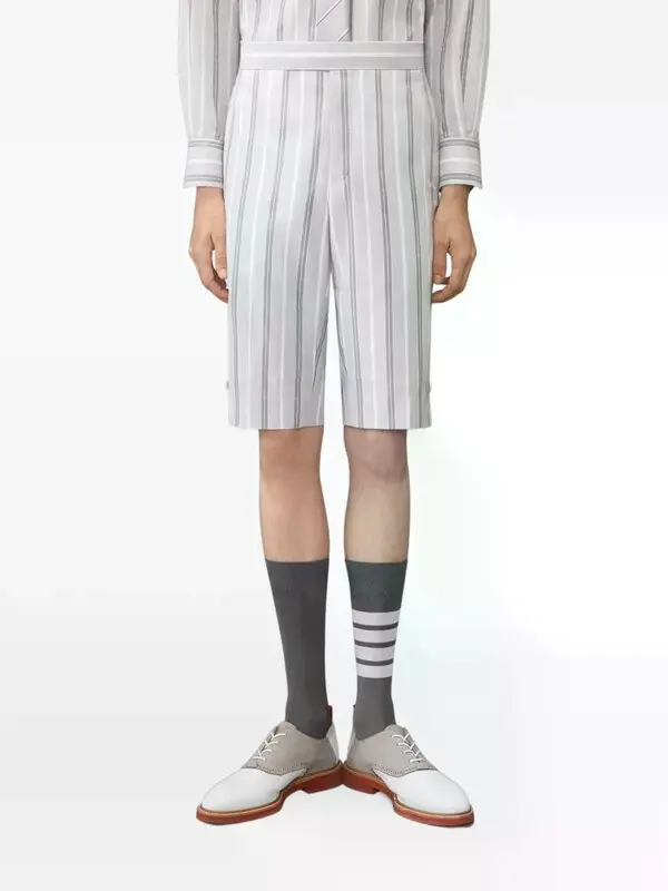 Thom Browne Striped Shorts - Grey