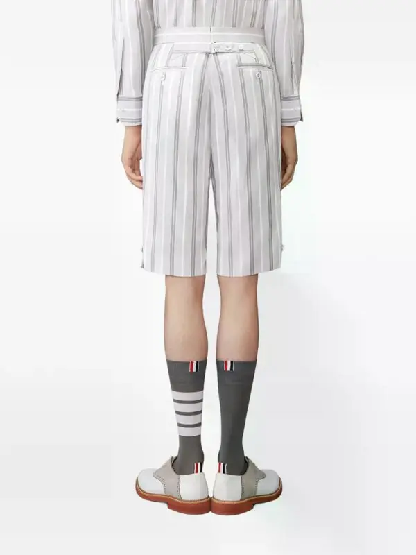 Thom Browne Striped Shorts - Grey
