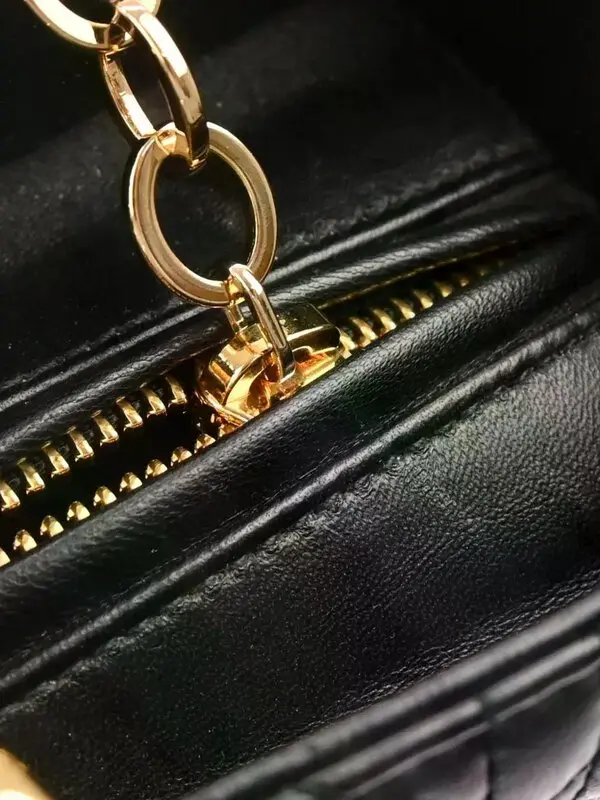 Dior 2015 Large Lady Cannage Tote Bag - Black