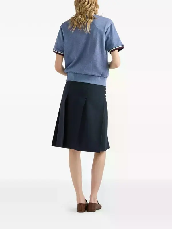 Prada Cotton Fleece V-neck Sweatshirt