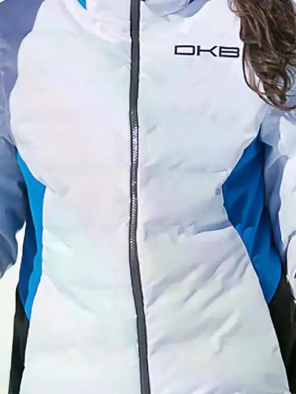 DKB Hooded Color-block Ski Jacket