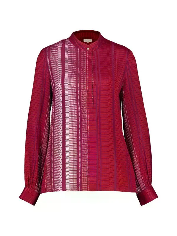 Zeus+dione Hera Striped Silk Blouse