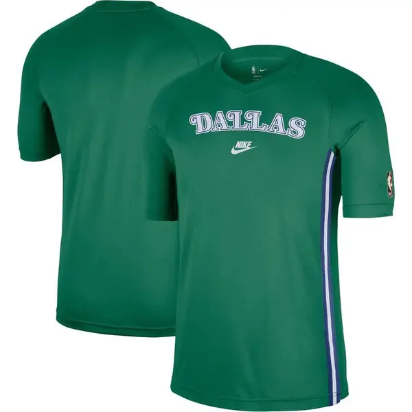 Nike Dallas Mavericks Classic Edition Hardwood Classics Authentic Game Shooting T-shirt - Green