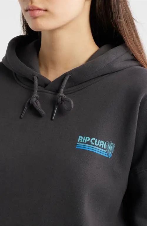 Rip Curl Relaxed-fit Heritage Hoodie - Washed Black