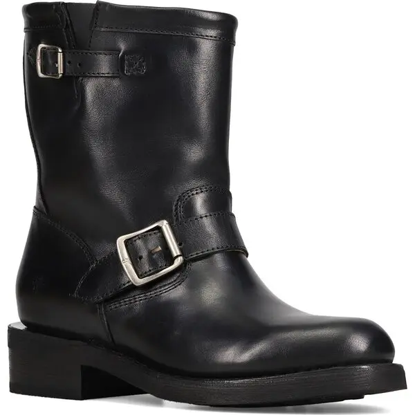 THE FRYE COMPANY Viv Short Engineer Boot - Black