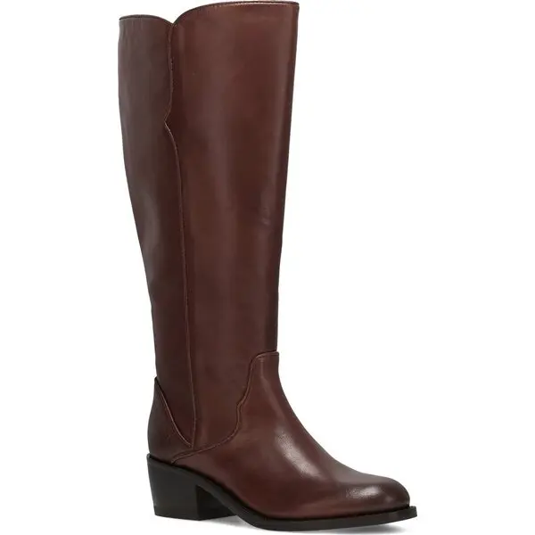 THE FRYE COMPANY Carson 2 Piping Knee High Boots - Saddle