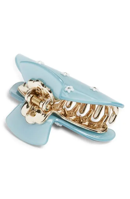 Chelsea28 Flower Detail Claw Clip - Blue Multi