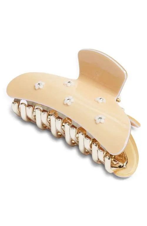 Chelsea28 Flower Detail Claw Clip - Yellow Multi