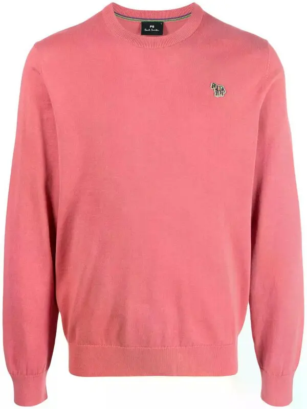 Paul Smith Logo-embroidered Cotton Sweatshirt - Pink
