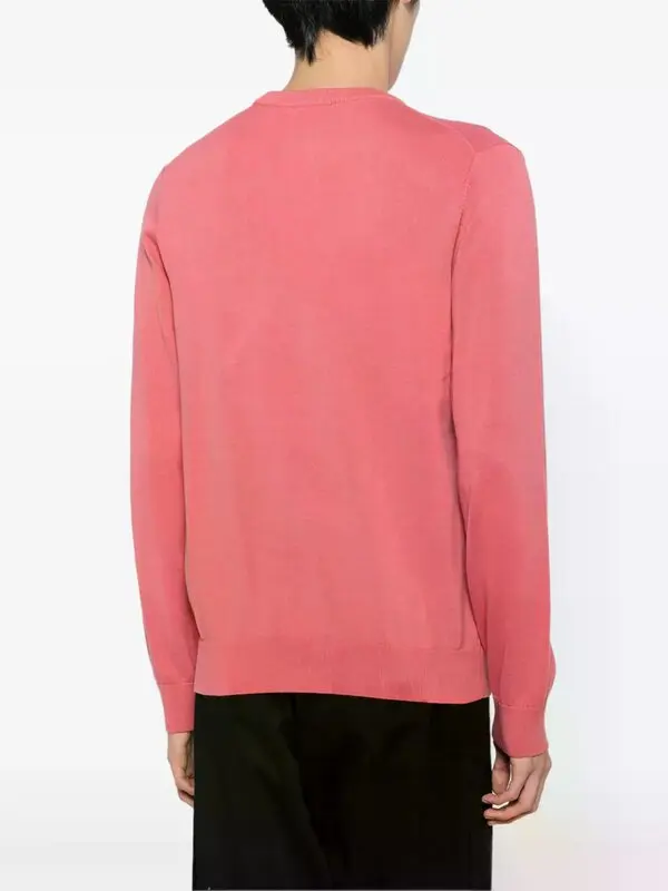 Paul Smith Logo-embroidered Cotton Sweatshirt - Pink
