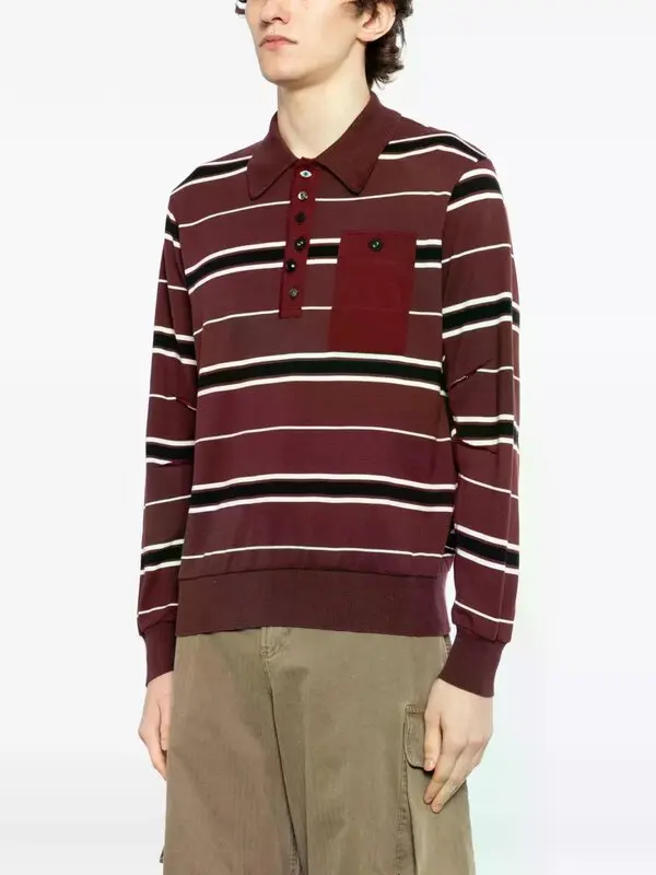 Undercover Striped Polo Shirt