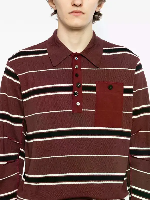 Undercover Striped Polo Shirt