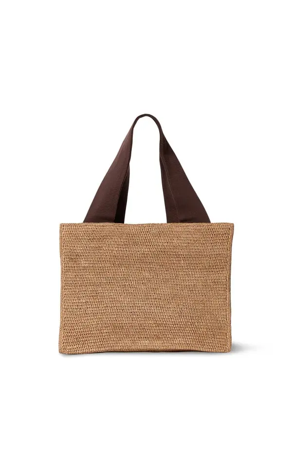 THE ROW Loretta Raffia Tote - Neutral