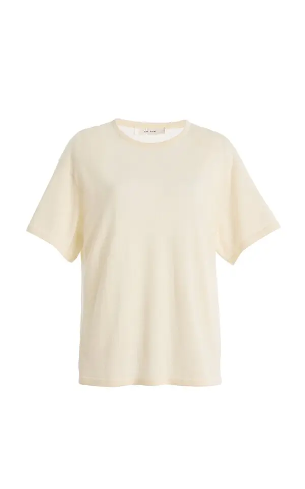 THE ROW Nonas Cashmere Top - Ivory