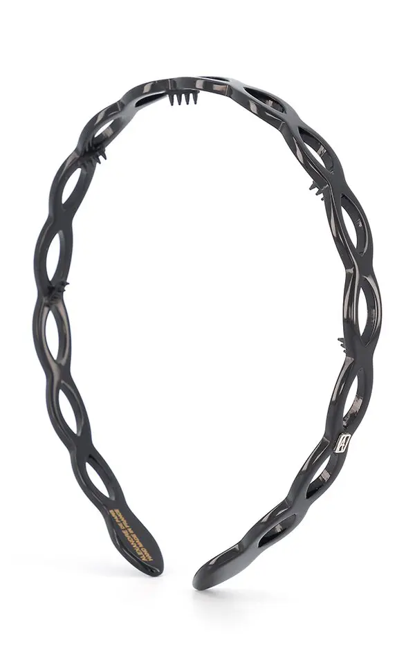 Alexandre De Paris Gaité Acetate Headband - Black