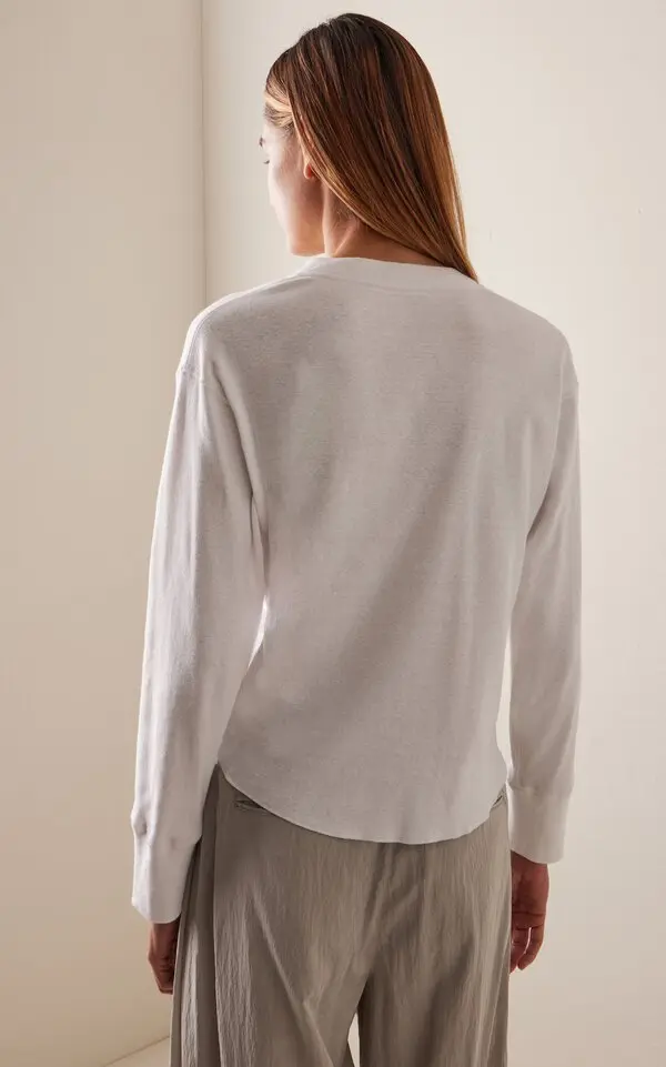 THE ROW Gano Cotton-jersey Top