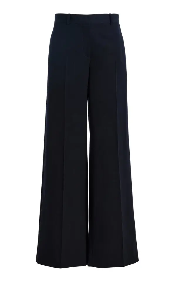 THE ROW Dender Wool Pants - Navy