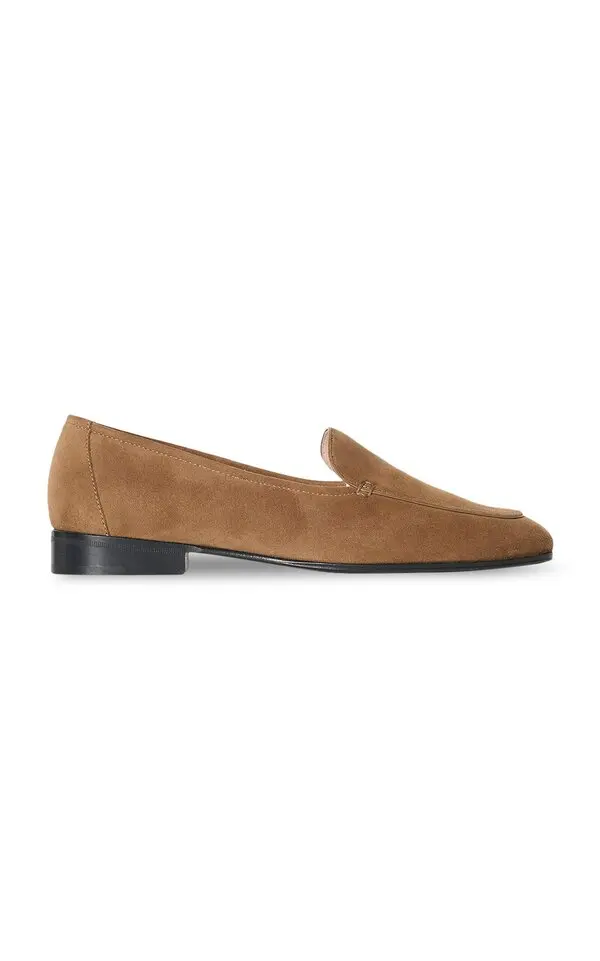 THE ROW Adam Two Suede Loafers - Brown