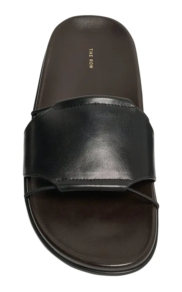 THE ROW Vivienne Leather Slide Sandals