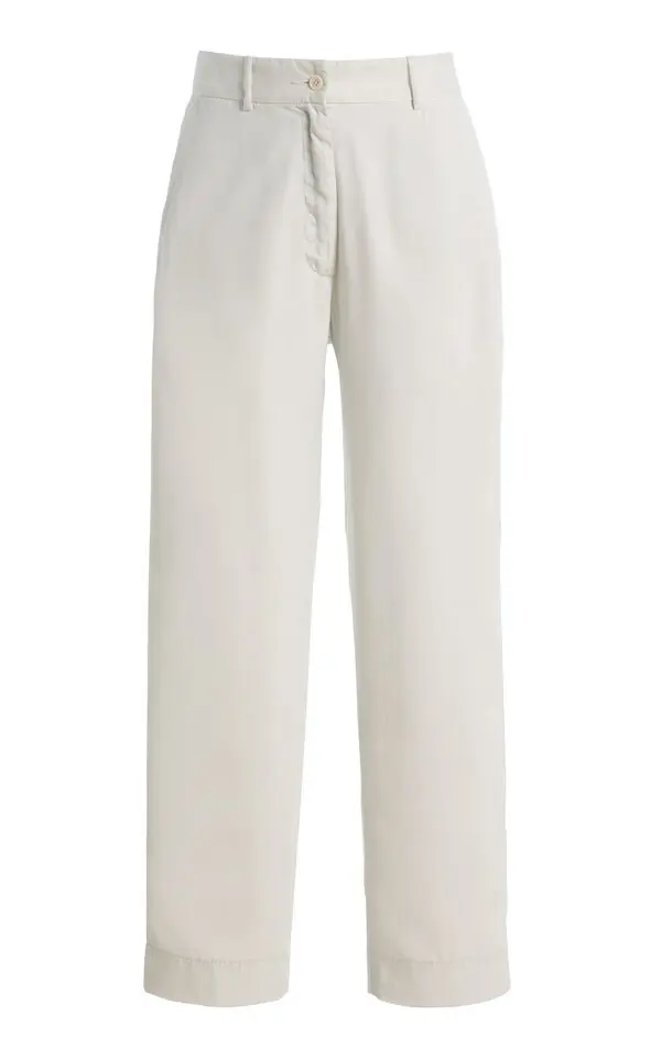 THE ROW Karsten Tapered Cotton Trousers