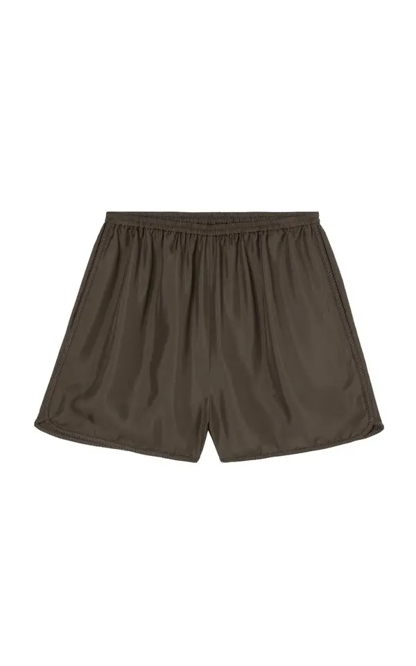 RÓHE Taped Silk Shorts