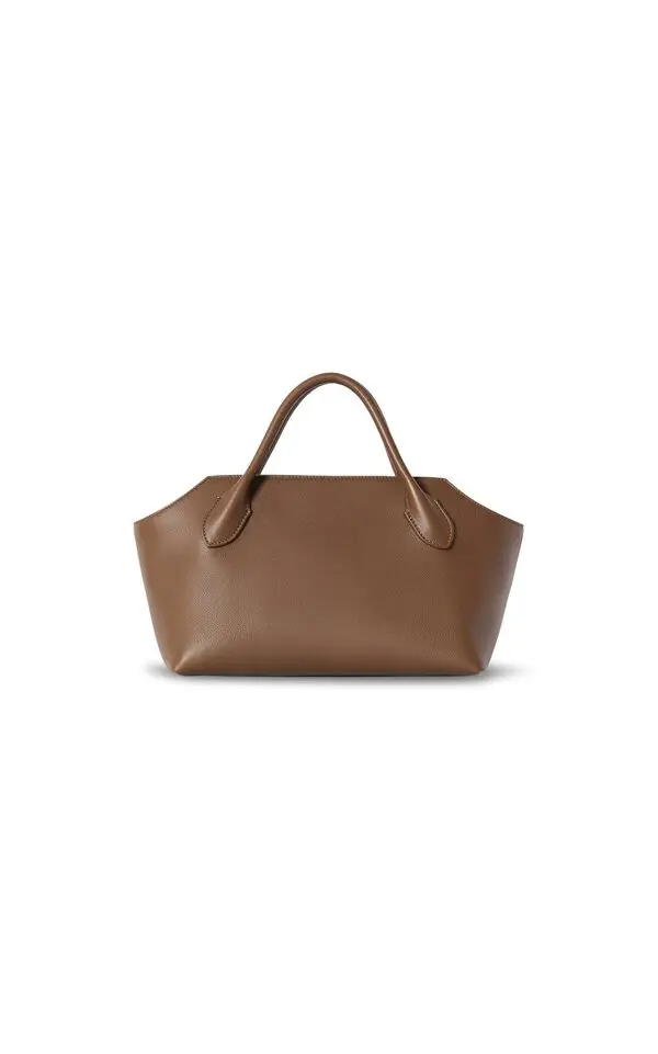 THE ROW Terrasse Bauletto Leather Bag - Neutral