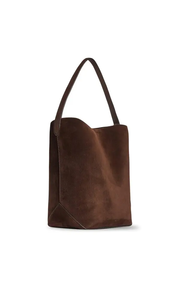 THE ROW Medium N/s Park Edge Suede Tote Bag