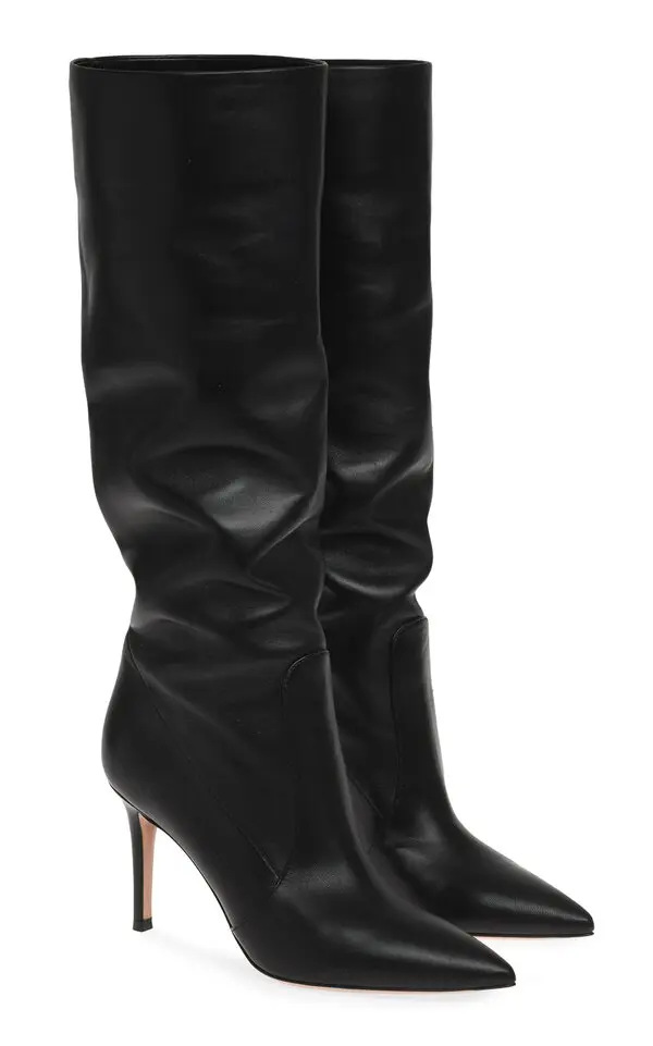 GIANVITO ROSSI Hansan Leather Knee Boots