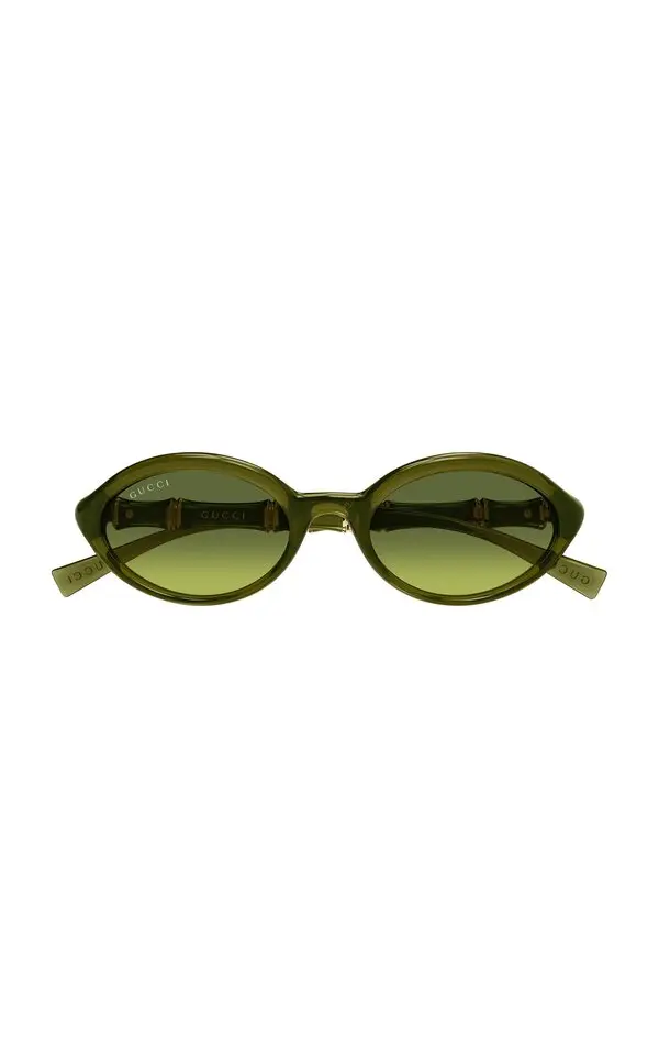 Gucci Cat-eye Acetate Sunglasses - Green