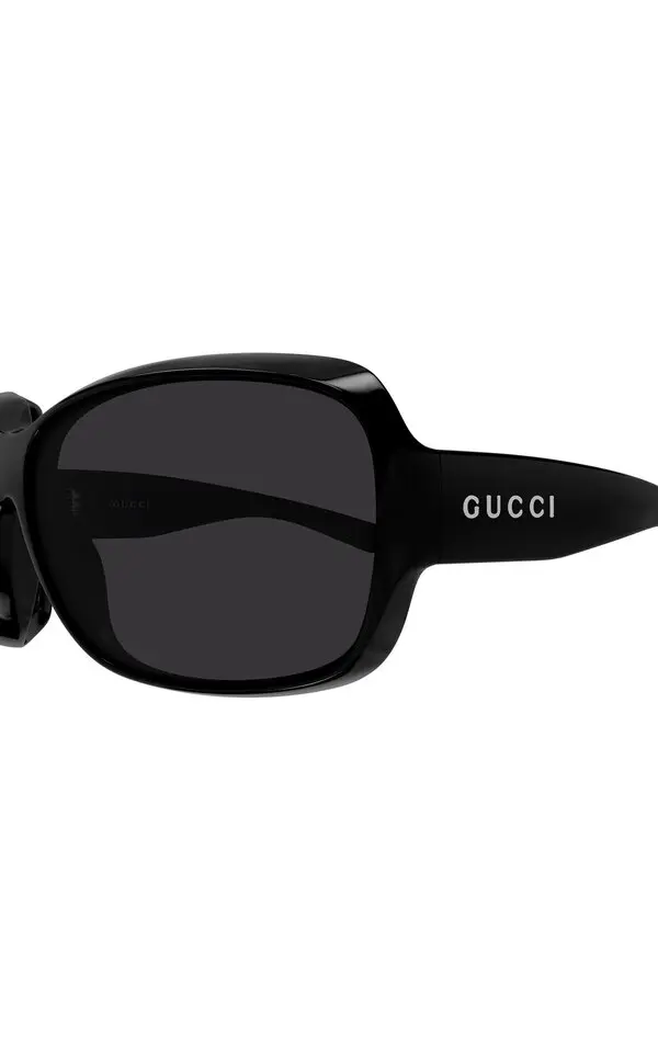 Gucci Mask-frame Acetate Sunglasses - Black
