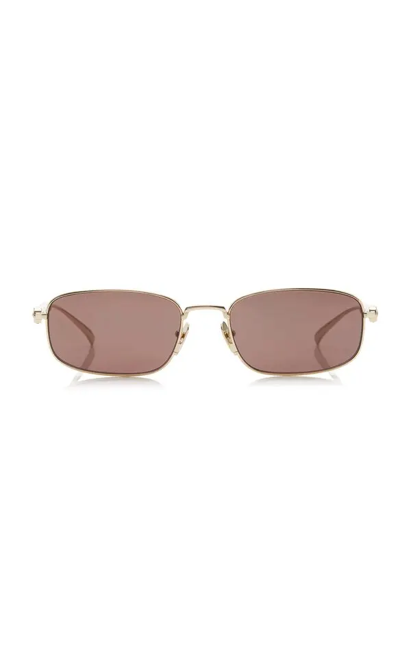 Gucci Square-frame Metal Sunglasses - Brown