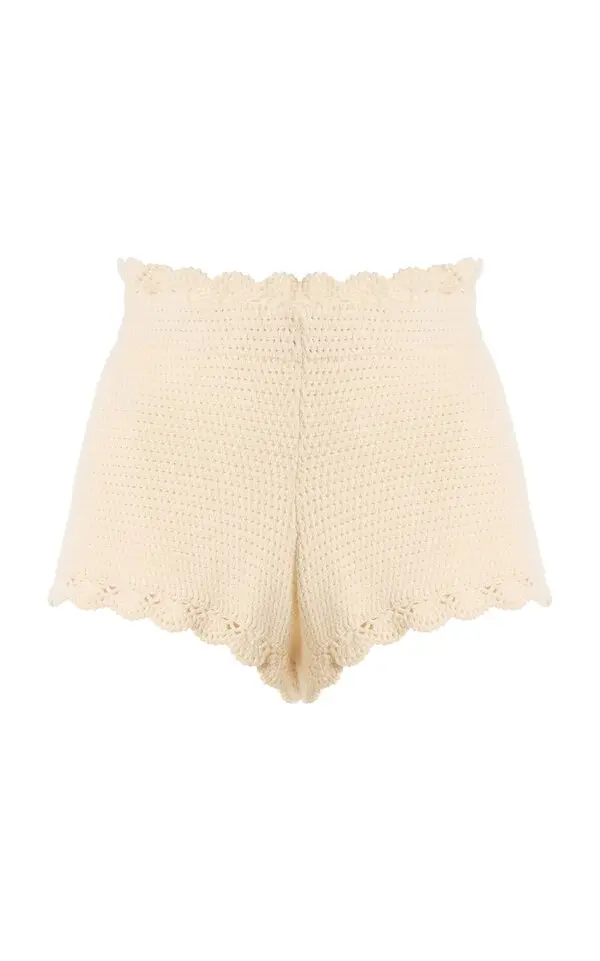 Posse Dylan Crocheted Shorts - Ivory