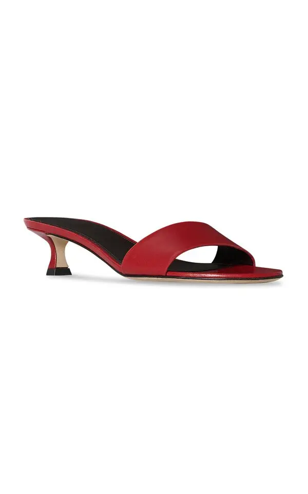 THE ROW Combo Slide Two Sandals - Red