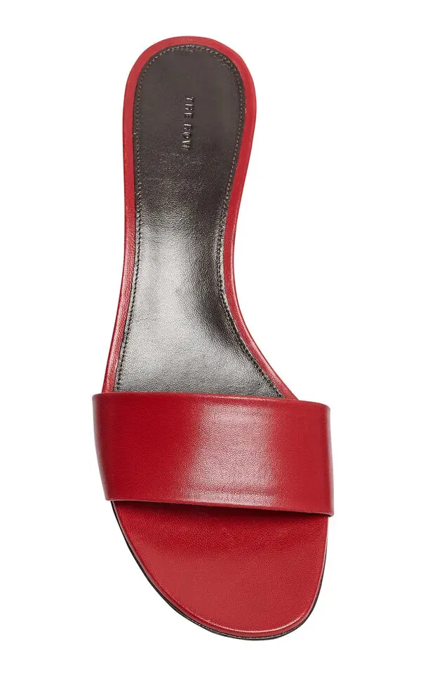 THE ROW Combo Slide Two Sandals - Red